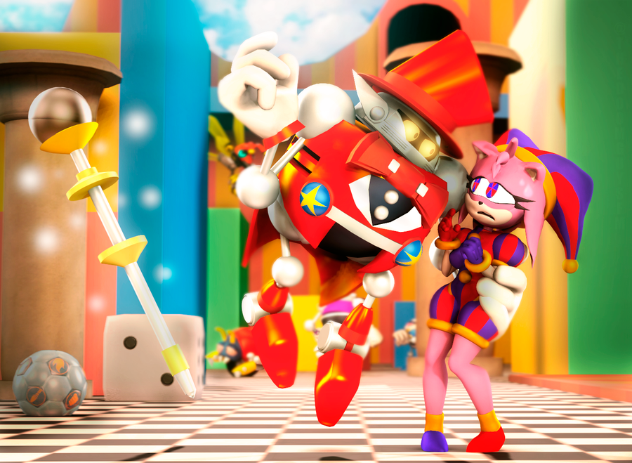 SFMLab • Panini - [DMX/AmyRose X Pomni]