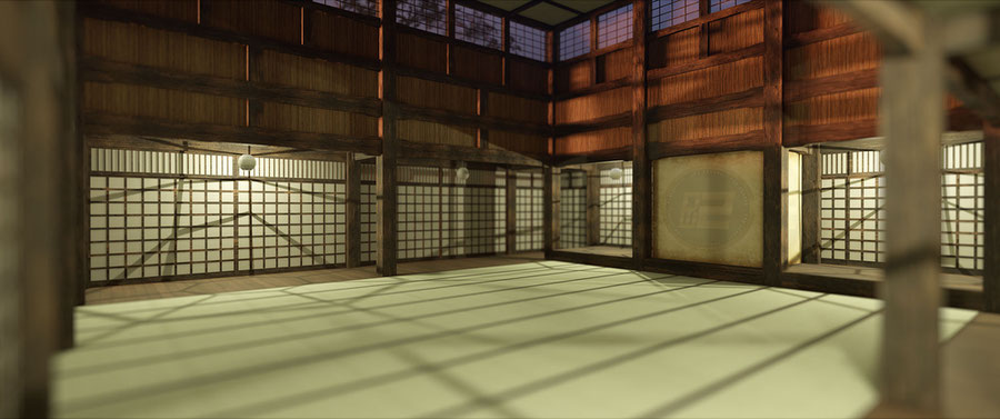 SFMLab • [SFM2] "Drunken Wrestler" Dojo (Model & Map)