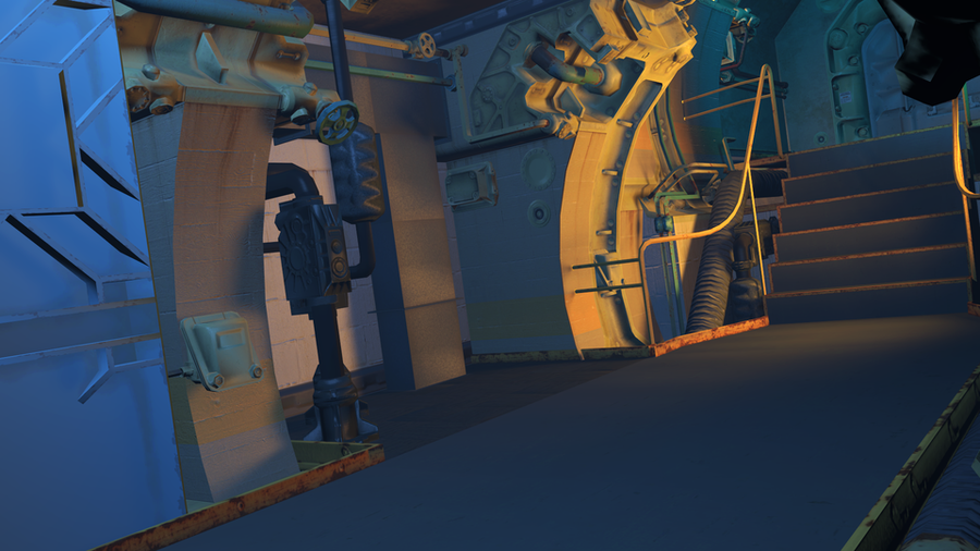 SFMLab • Vault 111 Hallway scenebuilding props