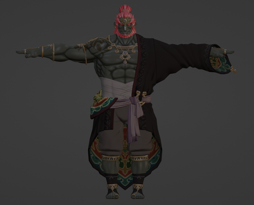 Ganondorf 3d Concept Young Ganondorf Toon Link Style 3D Model By