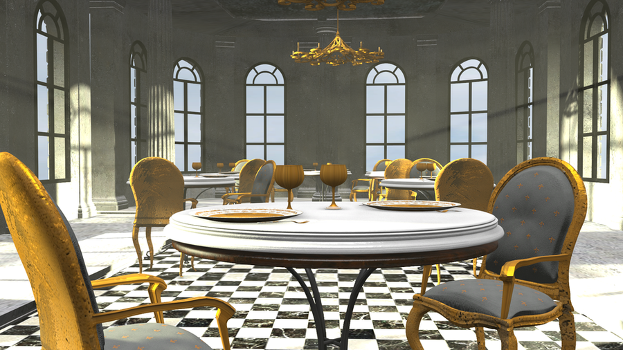 SFMLab • italian restaurant scenebuild