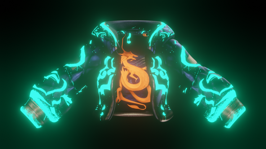 SmutBase • Hoodie Shader for Akali by Gifdoozer (with glowing patterns)