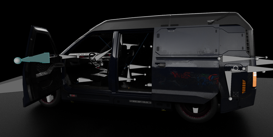 Open3DLab • Judy's Van - Cyberpunk 2077 (Cycles only)
