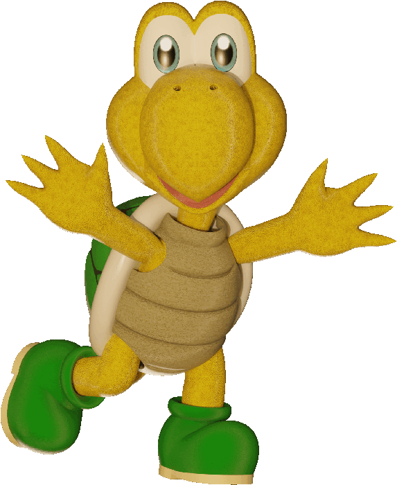 Open3DLab • Koopa Troopa HP [Blender4.0] v0.9