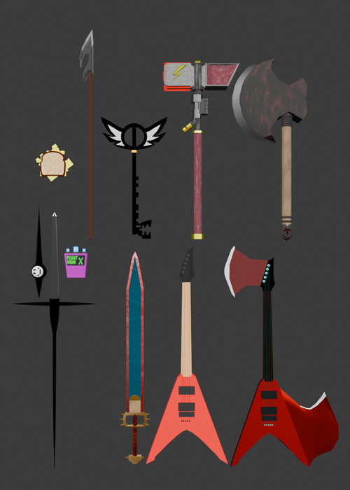 Open3DLab • FXCF's Assorted Weapons Pack.