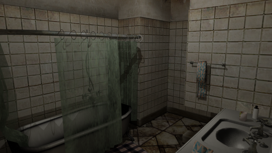 Open3DLab • Resident Evil North-east Corridor and Zombie Bathroom