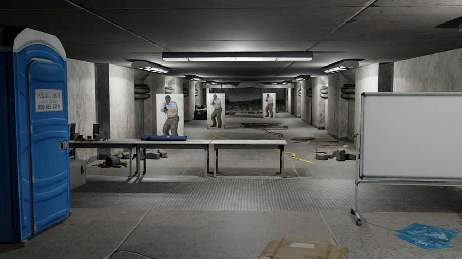 Open3DLab • Underground Hideout (Blender 4.1)