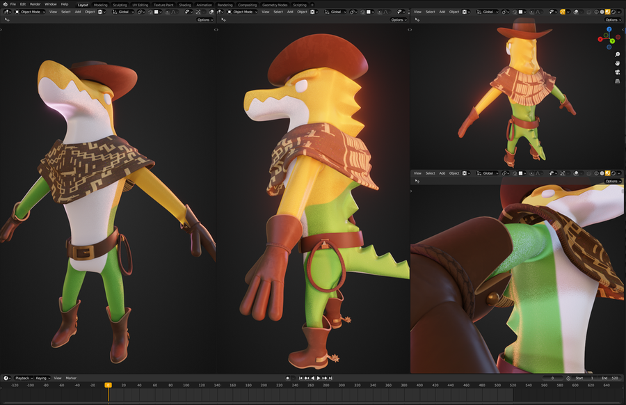 Open3DLab • Gummigoo Blender Rig