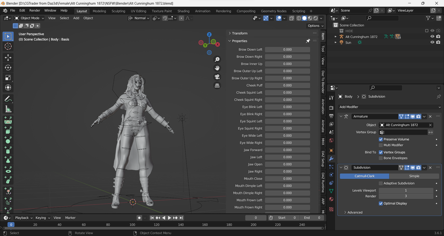 SmutBase • Alt Cunningham in 1872 (Cyberpunk 2077)
