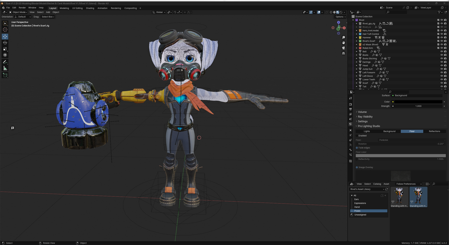 Open3DLab • Rivet (Ratchet & Clank: Rift Apart)