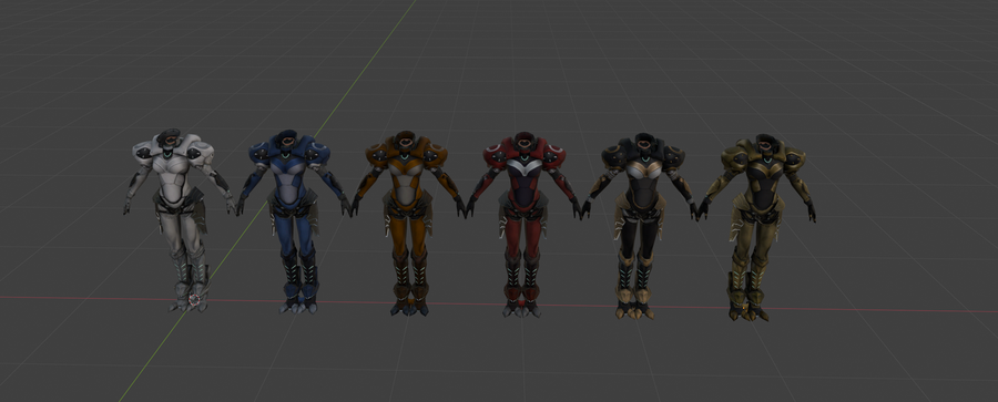 Open3DLab • Xenoblade X, Female models