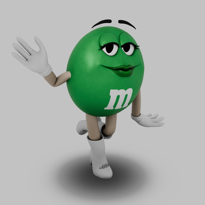 Open3DLab • Ms. Green | Green M&M