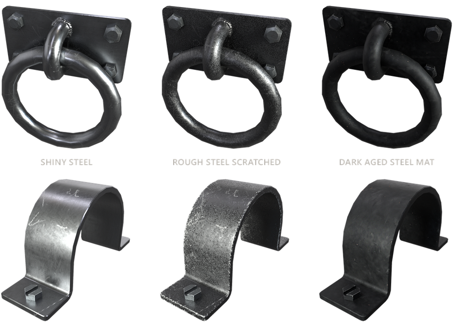 SFMLab • Set of Steel Hooks, Handles