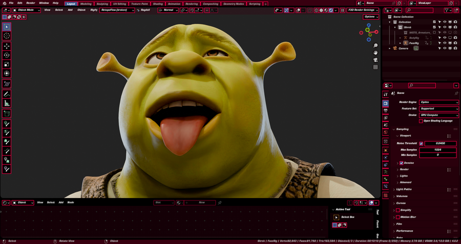 Open3DLab • Shrek