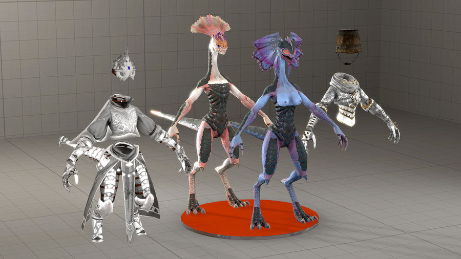 SFMLab • Lizard Females (Divinity: Original Sin 2)