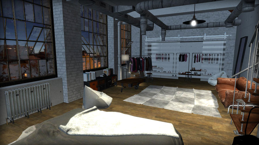 SFMLab • Industrial style room