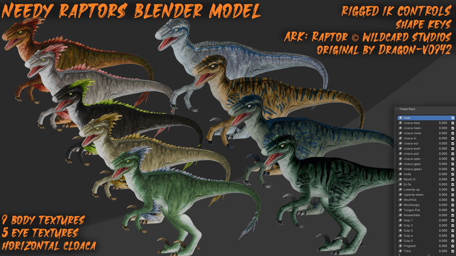 SmutBase • Needy Raptors (Dragon-V0942)