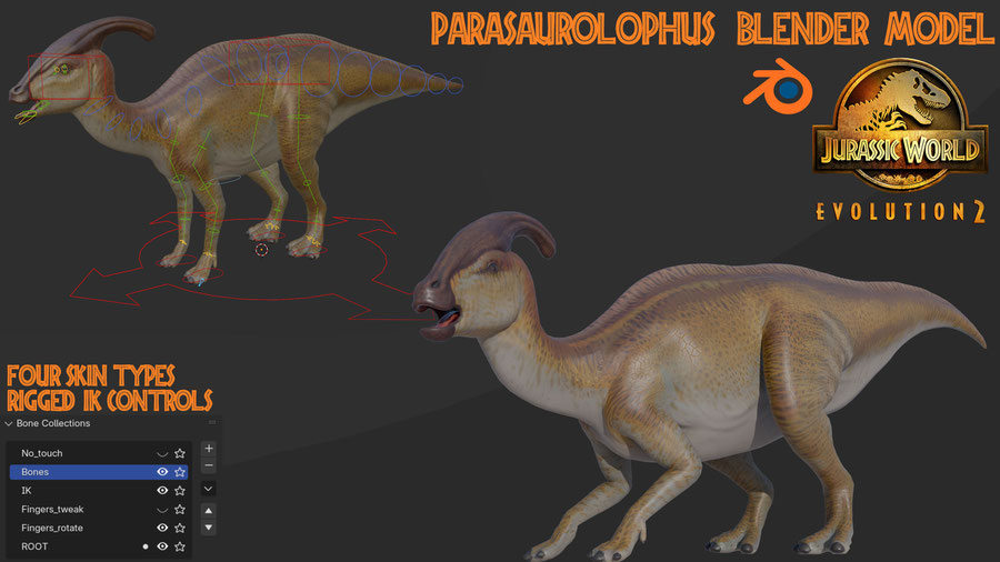 Open3DLab • JWE2 Dino pack 2