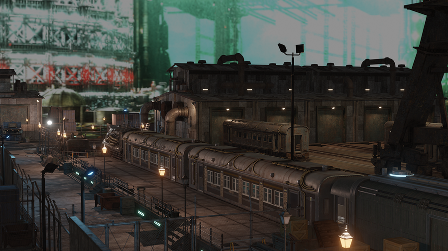 Open3DLab • Train Station Slum 7 - Final Fantasy 7 Remake