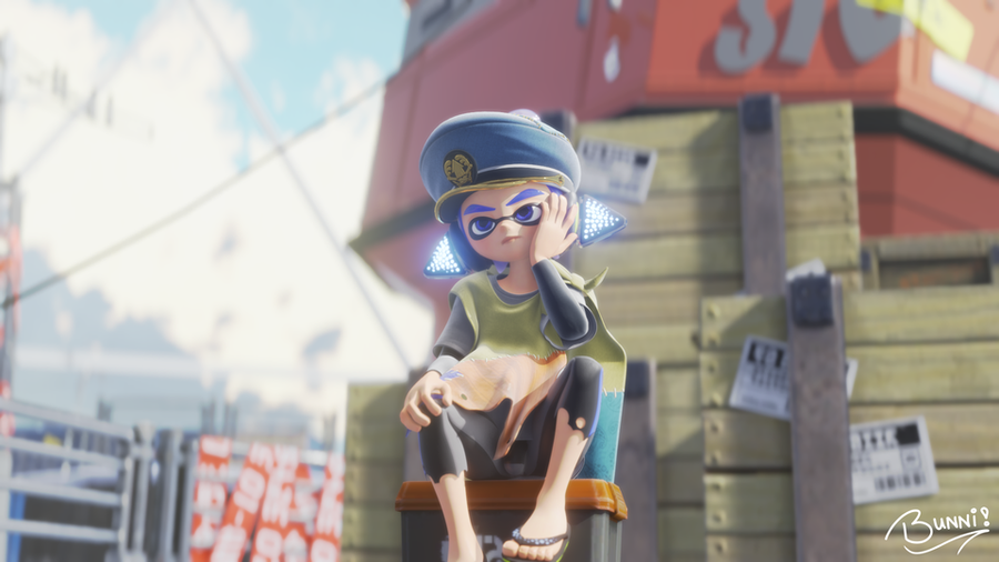 SmutBase • Captain Agent 3 - Male Inkling (Splatoon 3), Blender 3.6.5 Eevee