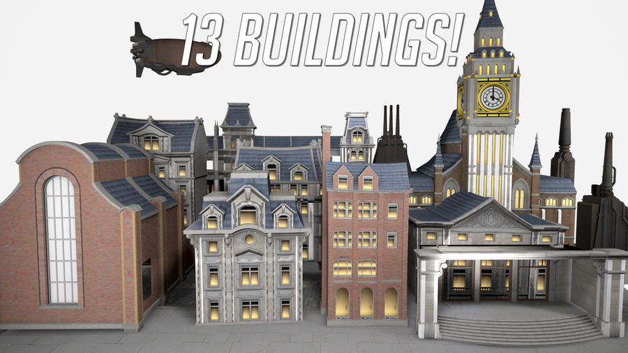 SFMLab • Overwatch - Kings Row Prop Pack