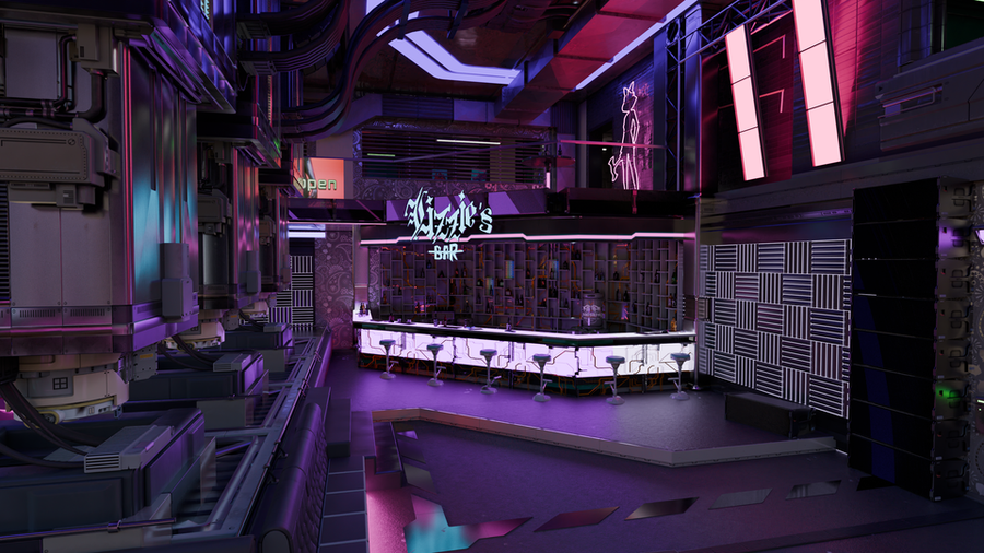 Open3DLab • Lizzie's Bar | Cyberpunk 2077