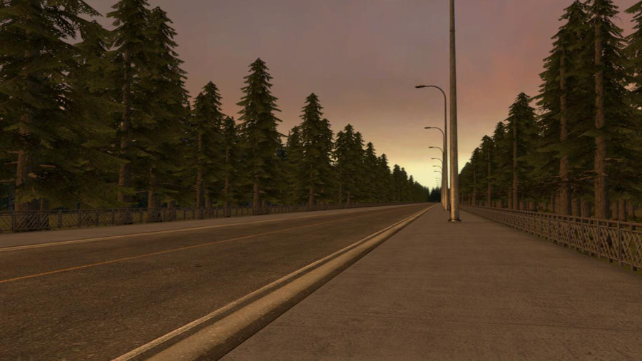 SFMLab • sfm_straight-longroad_dusk