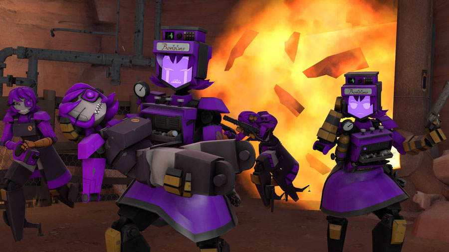 SFMLab • purple dispenser lady materials