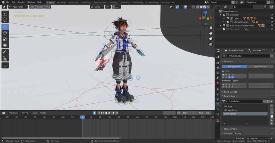 Open3DLab • Kingdom Hearts 3 Sora (Ultimate Form)