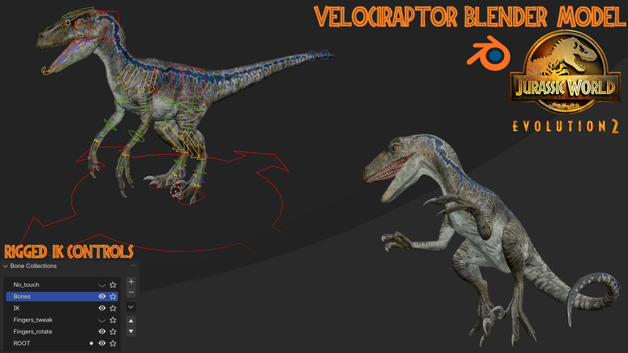 Open3DLab • JWE2 Dino pack 2