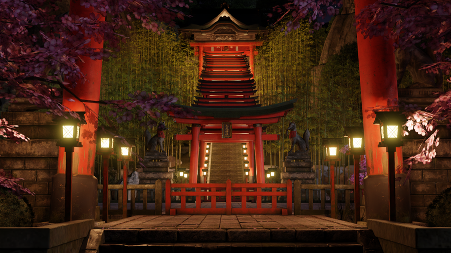 Open3DLab • Tekken 7 Vermilion Gates Stage