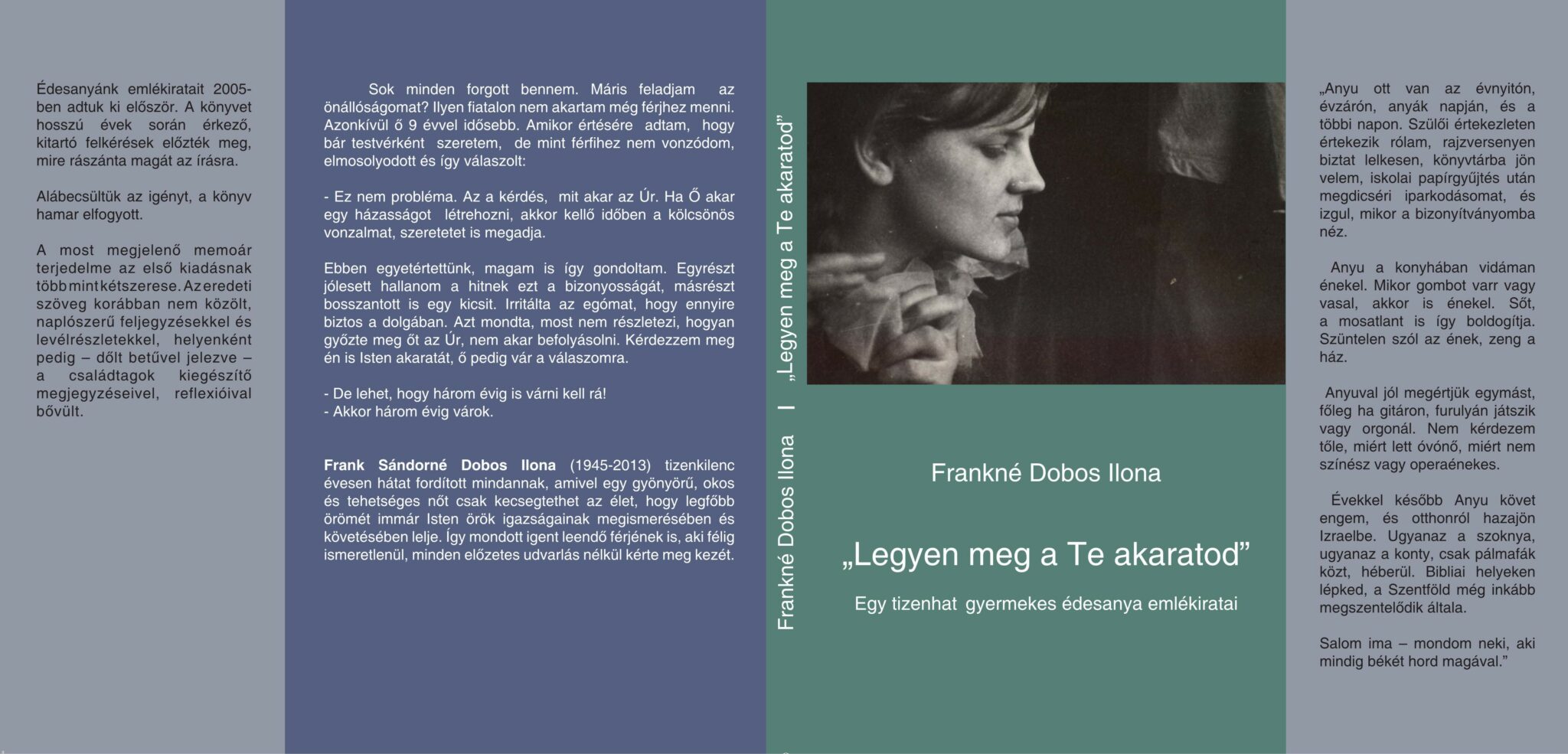 ÚJ KÖNYV – Frankné Dobos Ilona: Legyen meg a Te akaratod – Testvéri ...